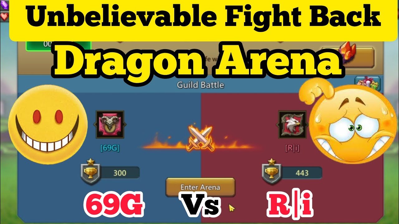 Intense Dragon Arena Fight: 69G Crash 5B Big Guild || Lords Mobile ...