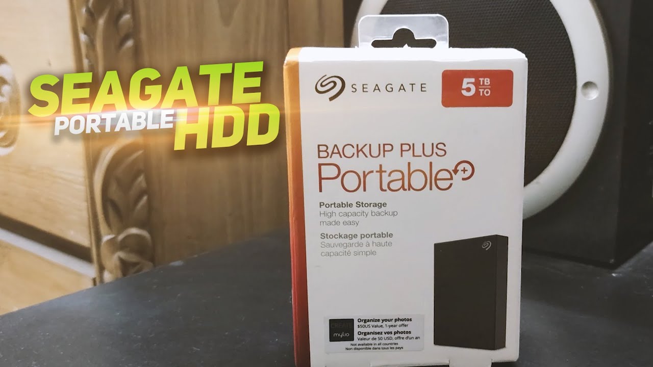 Seagate Backup Plus 5TB Portable External Hard Drive USB 3.0 Unboxing ...