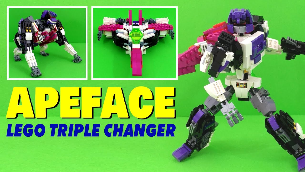 LEGO transformer Apeface Triple Changer - YouTube