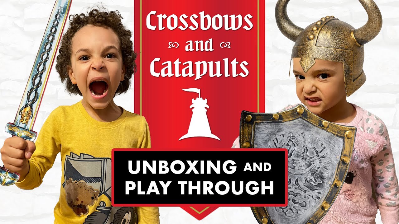Crossbows and Catapults Game unboxing and play through (awesome game from 1983) - YouTube