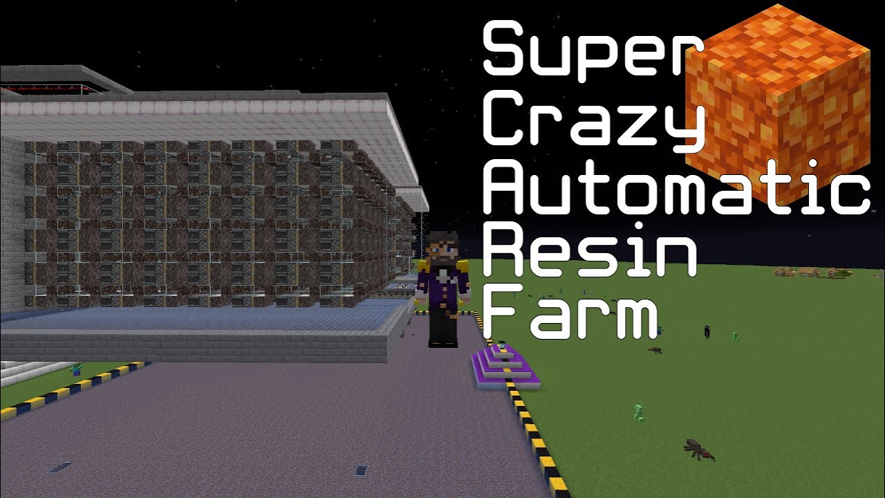 Mini Super Crazy Automatic Resin Farm (S.C.A.R.F) Tutorial - Minecraft ...