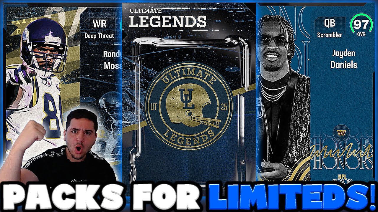 PACK OPENING FOR NEW ULTIMATE LEGENDS & NFL HONORS CARDS! MADDEN 25 ...