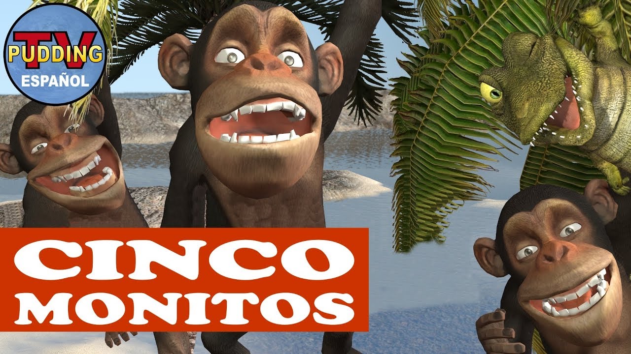 Cinco Monitos - Canciones infantiles en Español - YouTube