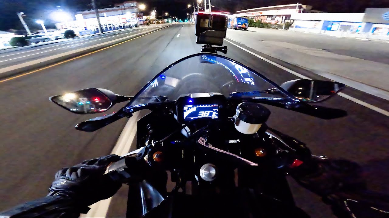 Late Night Pure Ride - Yamaha R7 - YouTube