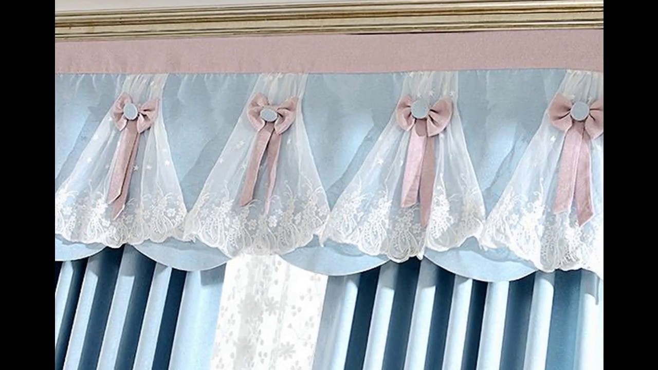 Color Block Lace Elegant Floor to Ceiling Valance Curtains ...