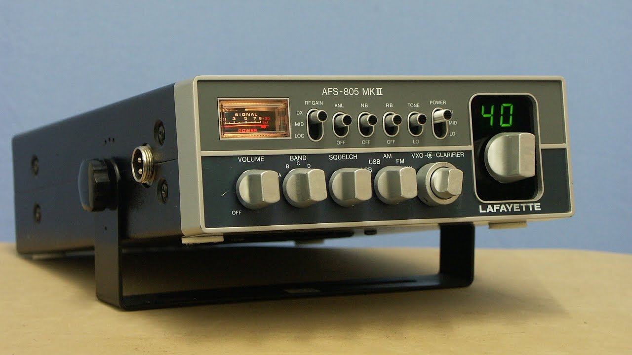 LAFAYETTE AFS-805 MK II, CB-radio remake - YouTube