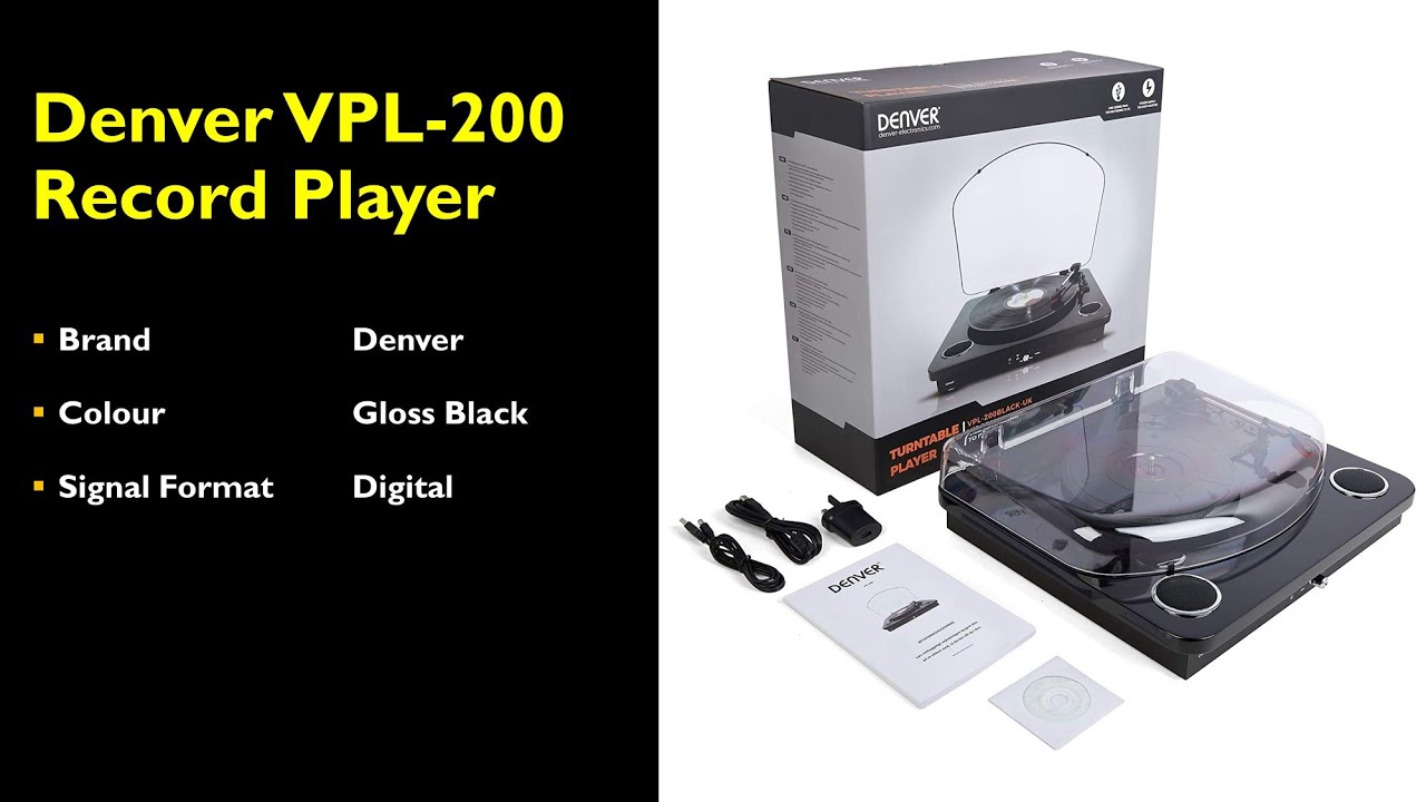 Denver VPL-200 Record Player Review | Denver VPL-200 Vinyl Turntable ...