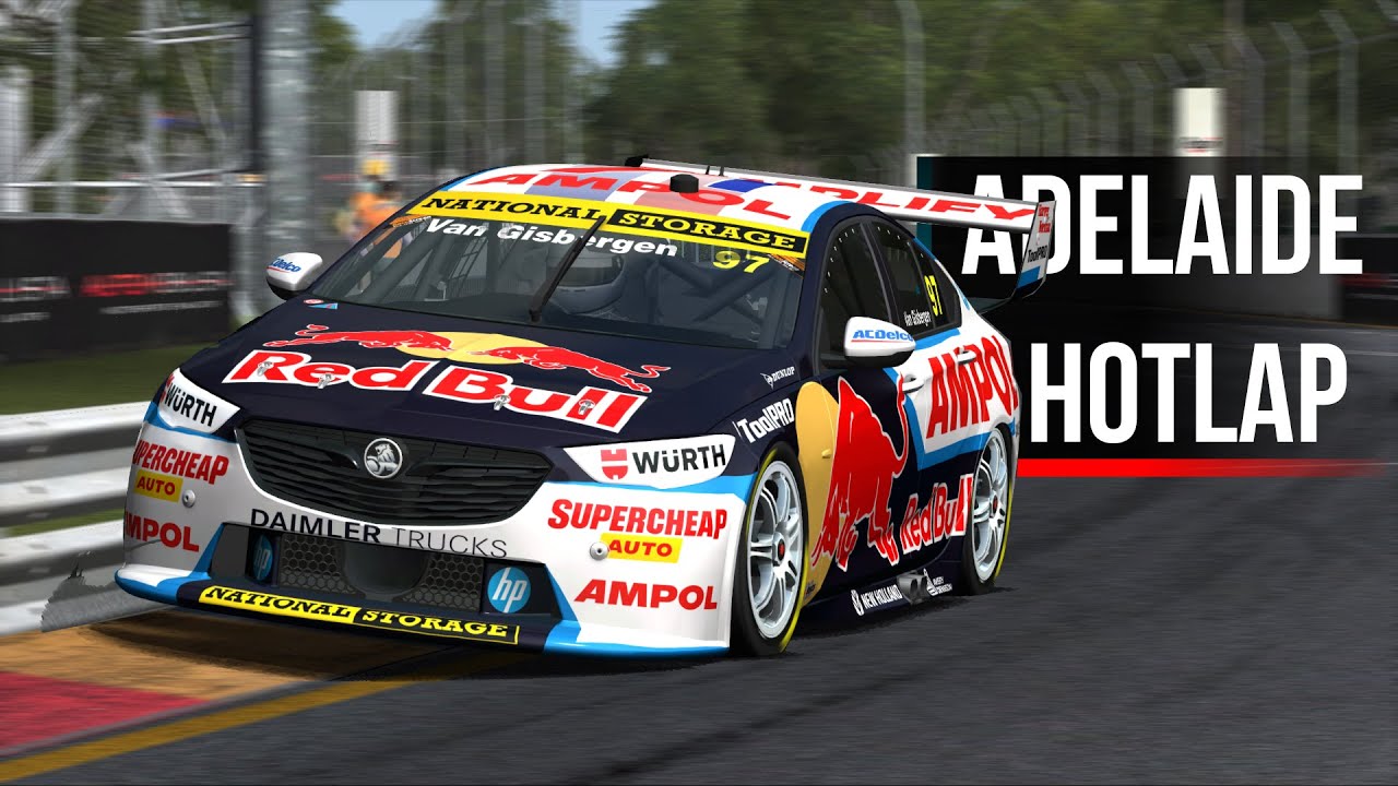 V8 Supercar Hot lap At Adelaide On Automobilista - YouTube