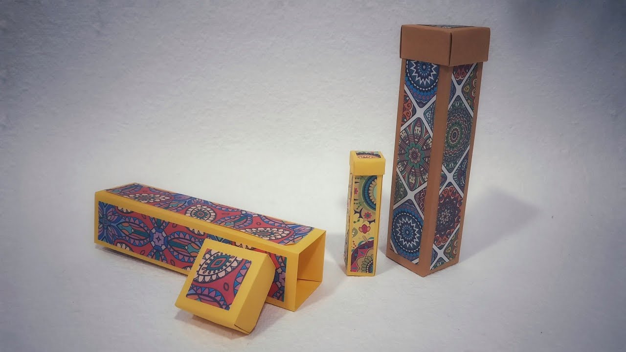 ORIGAMI LONG BOX WITH LID - 068 2 JUNE 2020 - YouTube