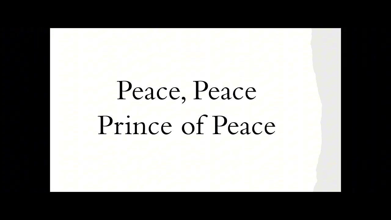 Prince of Peace Lyric video - YouTube