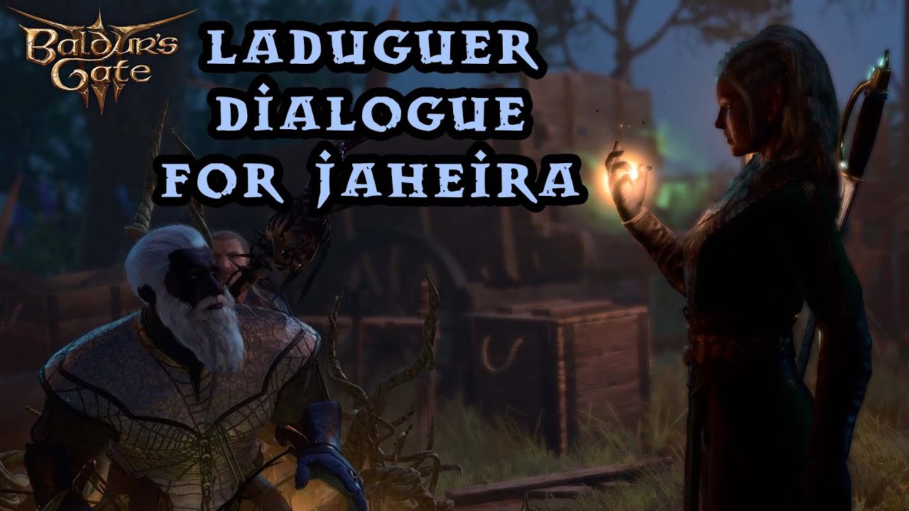 Baldur's Gate 3: Cleric of Laduguer Dialogue for Jaheira - YouTube