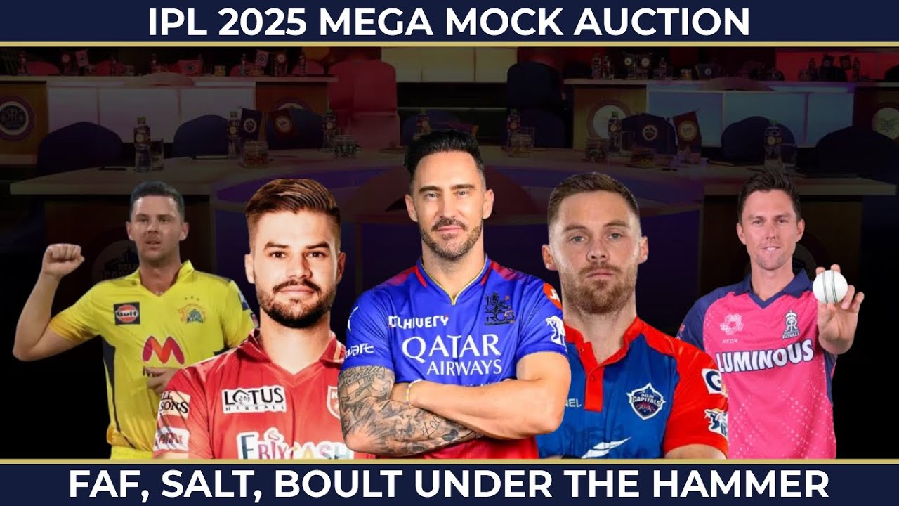 IPL 2025 MEGA MOCK AUCTION | PART 2 | BATTERS & BOWLERS SET 1 | PHIL ...