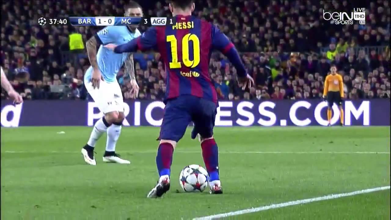 #2 Messi vs Milner in Champions League - YouTube