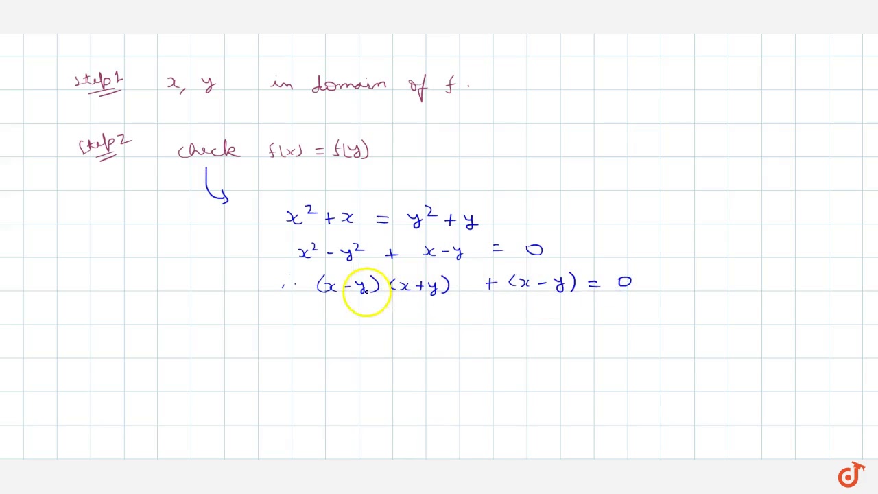How to determine that function is one one or many one - YouTube