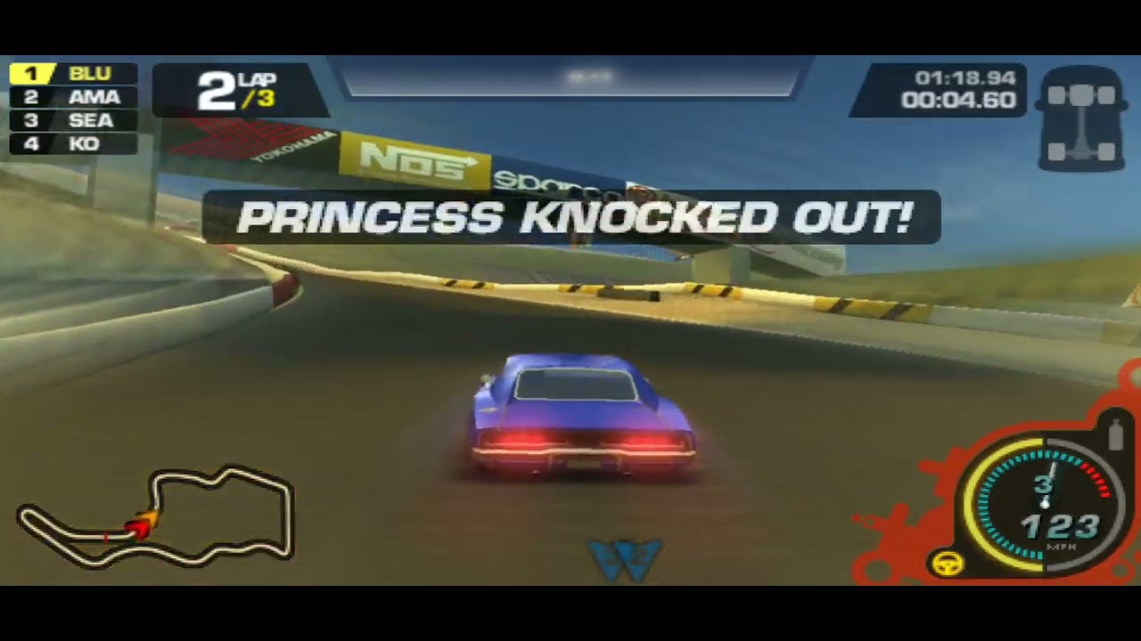 NFS Prostreet PSP - Infineon Raceway Event 8 Gameplay(PPSSPP HD) - YouTube