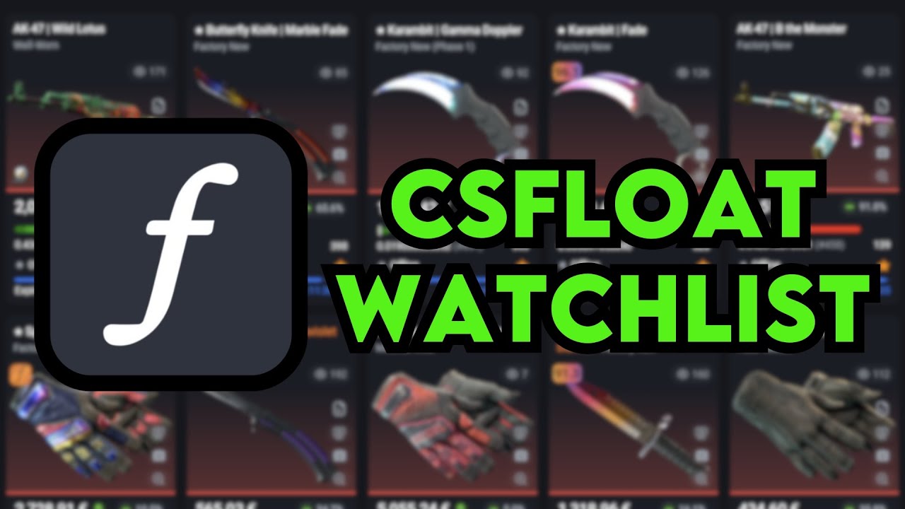 How to Add Skins / Items to CSFloat Watchlist (FAST & EASY) - YouTube