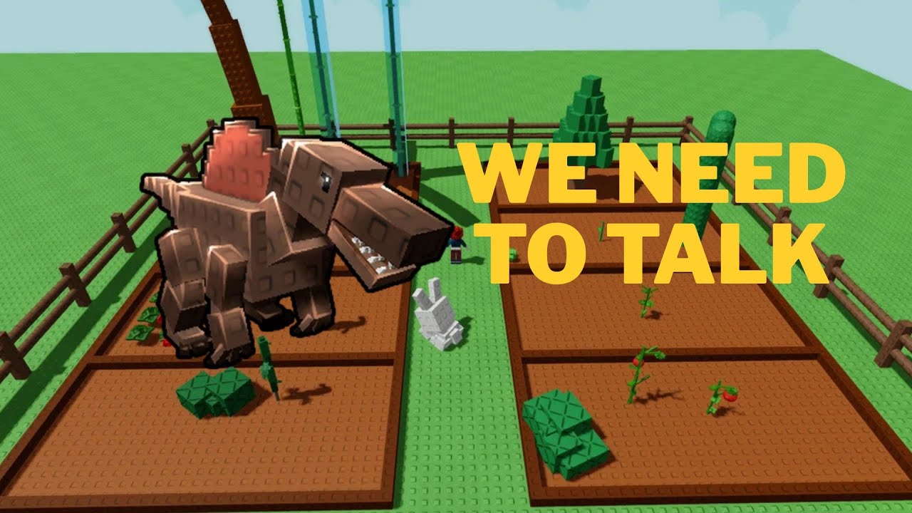 the new spinosaurus in grow a garden, its outdated - YouTube