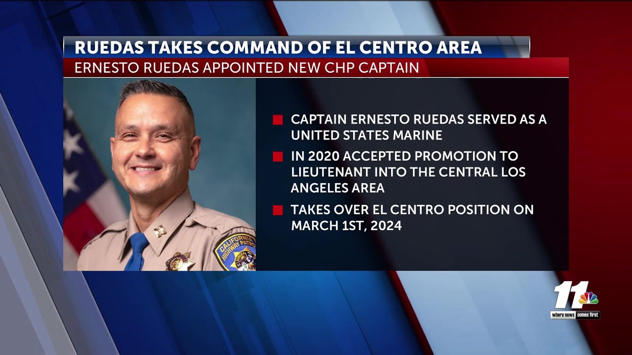 CHP El Centro area welcomes new captain - YouTube