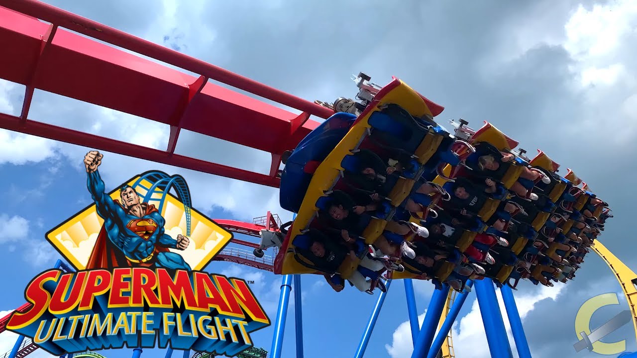 Superman: Ultimate Flight (SFGAdv) (4K OFF Ride POV)- Six Flags Great ...