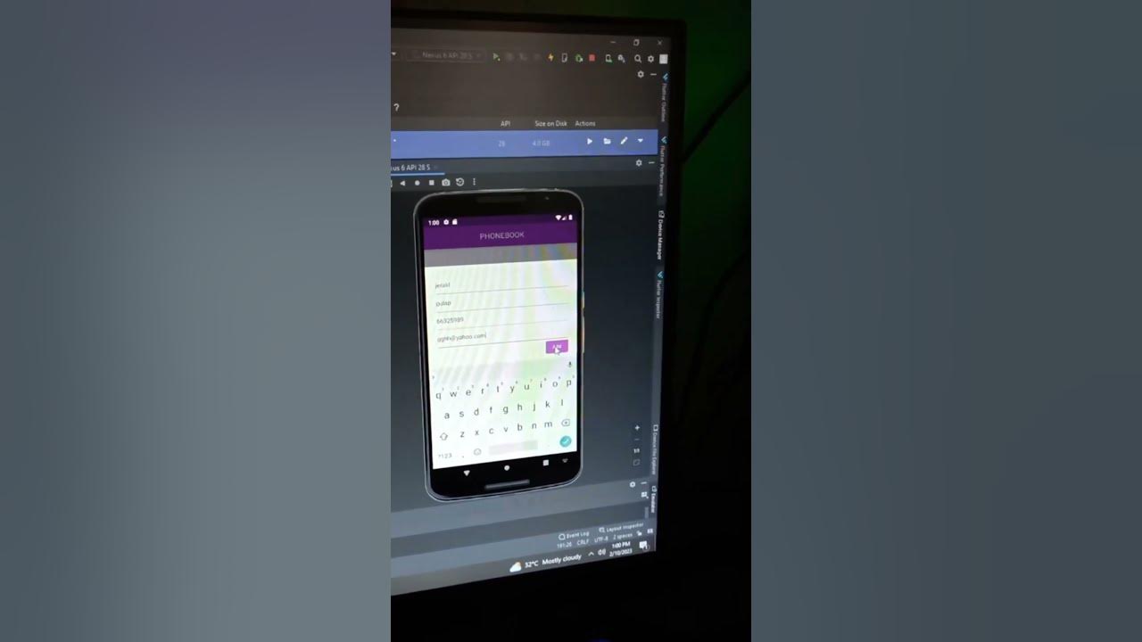 Phone Book App. - YouTube