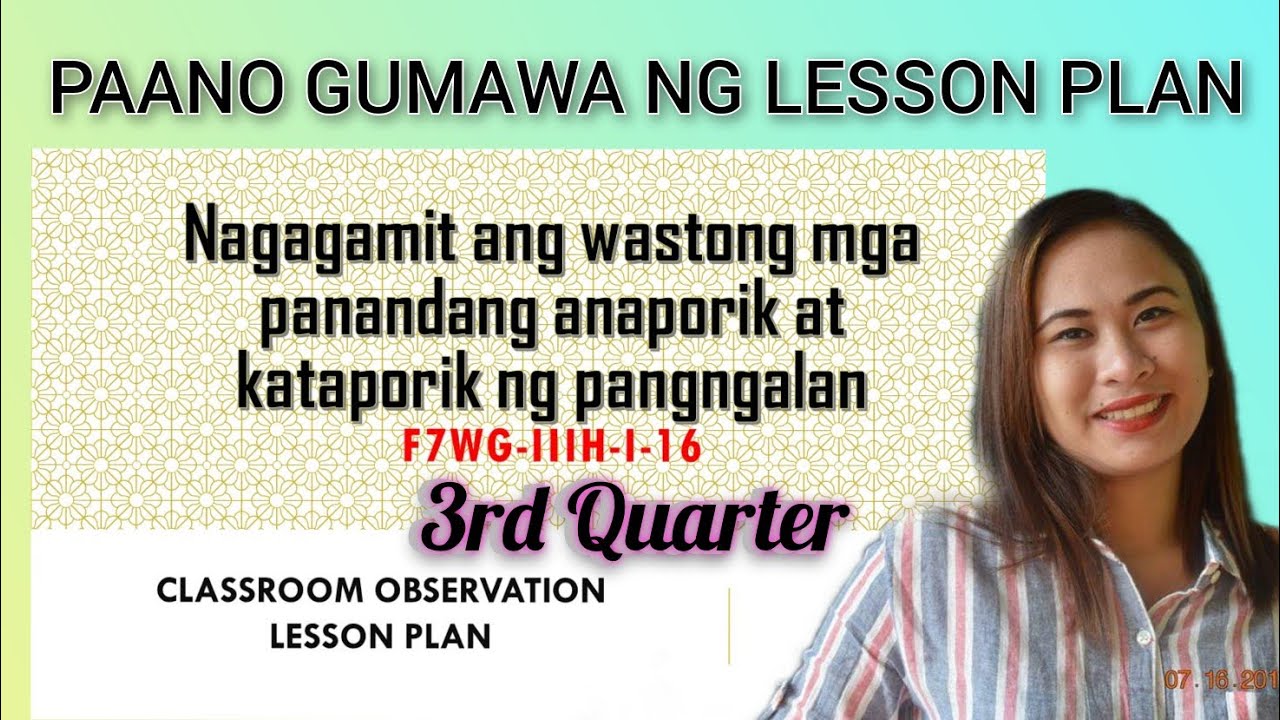 PAANO GUMAWA NG LESSON PLAN FOR CLASSROOM OBSERVATION | PERFECT SCORE ...