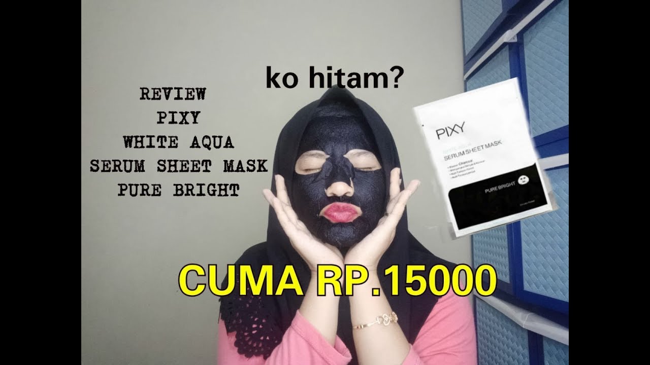 REVIEW PIXY WHITE AQUA SERUM SHEET MASK PURE BRIGHT - YouTube