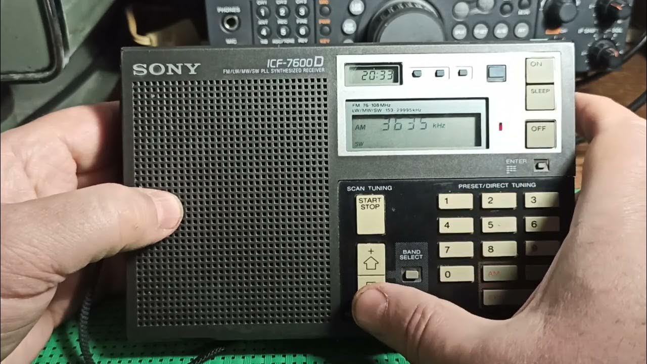 Sony ICF 7600D на КВ (SSB) - YouTube