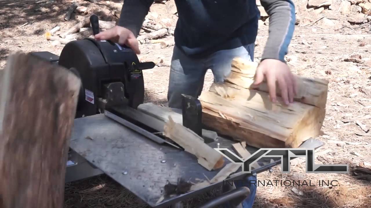 T20 Kinetic log splitter - YouTube