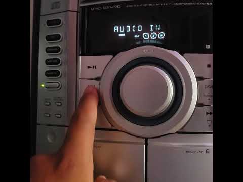 cold reset on the sony mhc-gx470 - YouTube