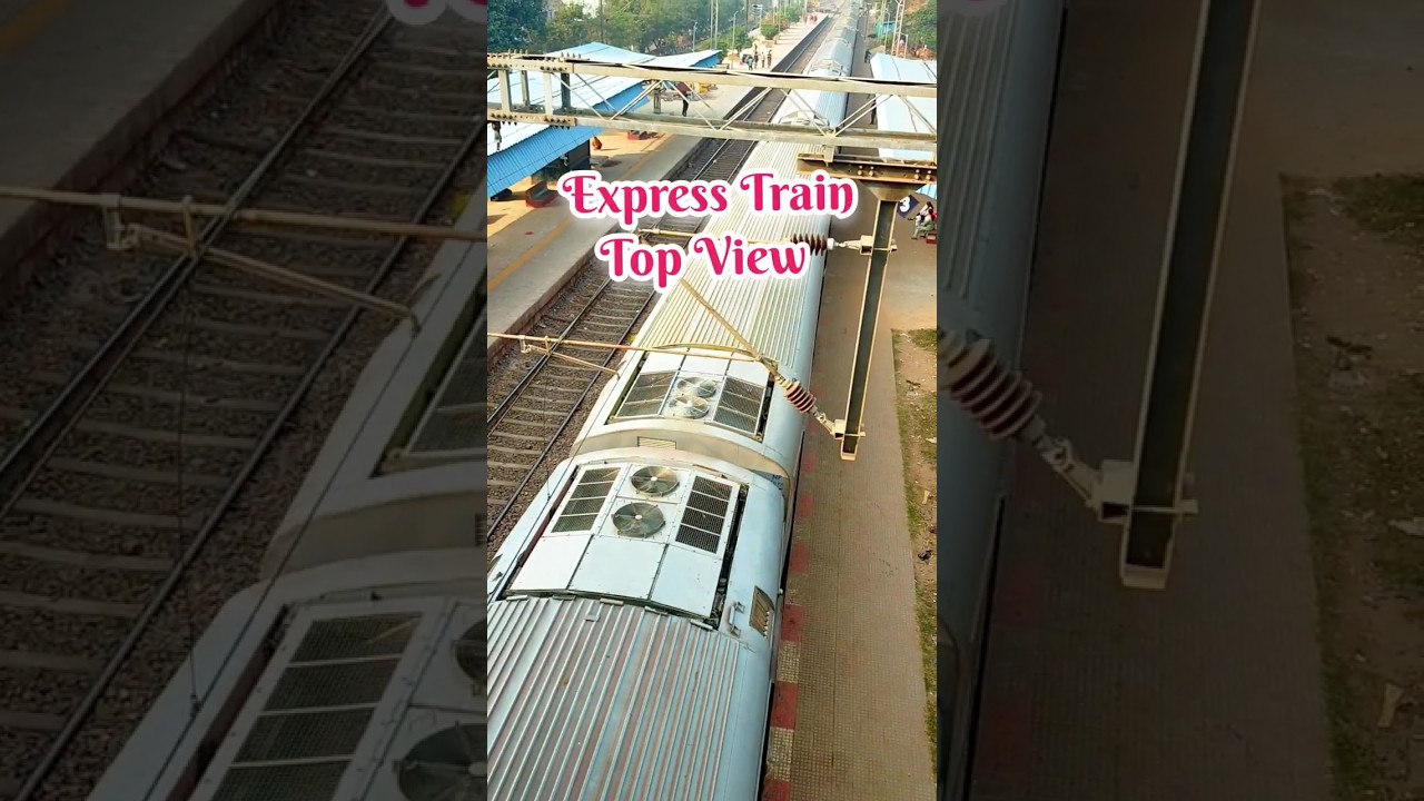 Passenger train top view #railway 🚂 - YouTube