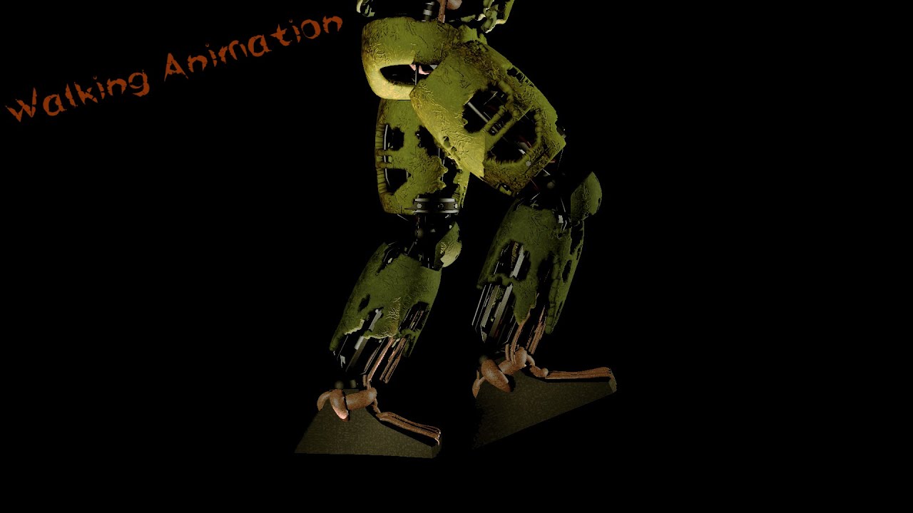 [SFM FNaF] - Springtrap walk animation - YouTube