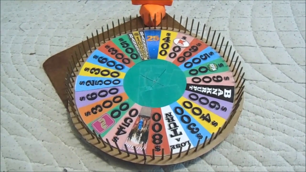 homemade wheel of fortune 114 - YouTube
