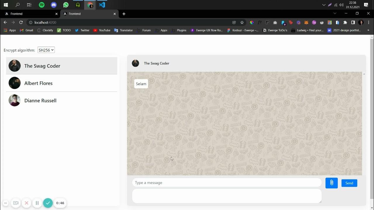 Chat Application With Socketio Demonstration Youtube