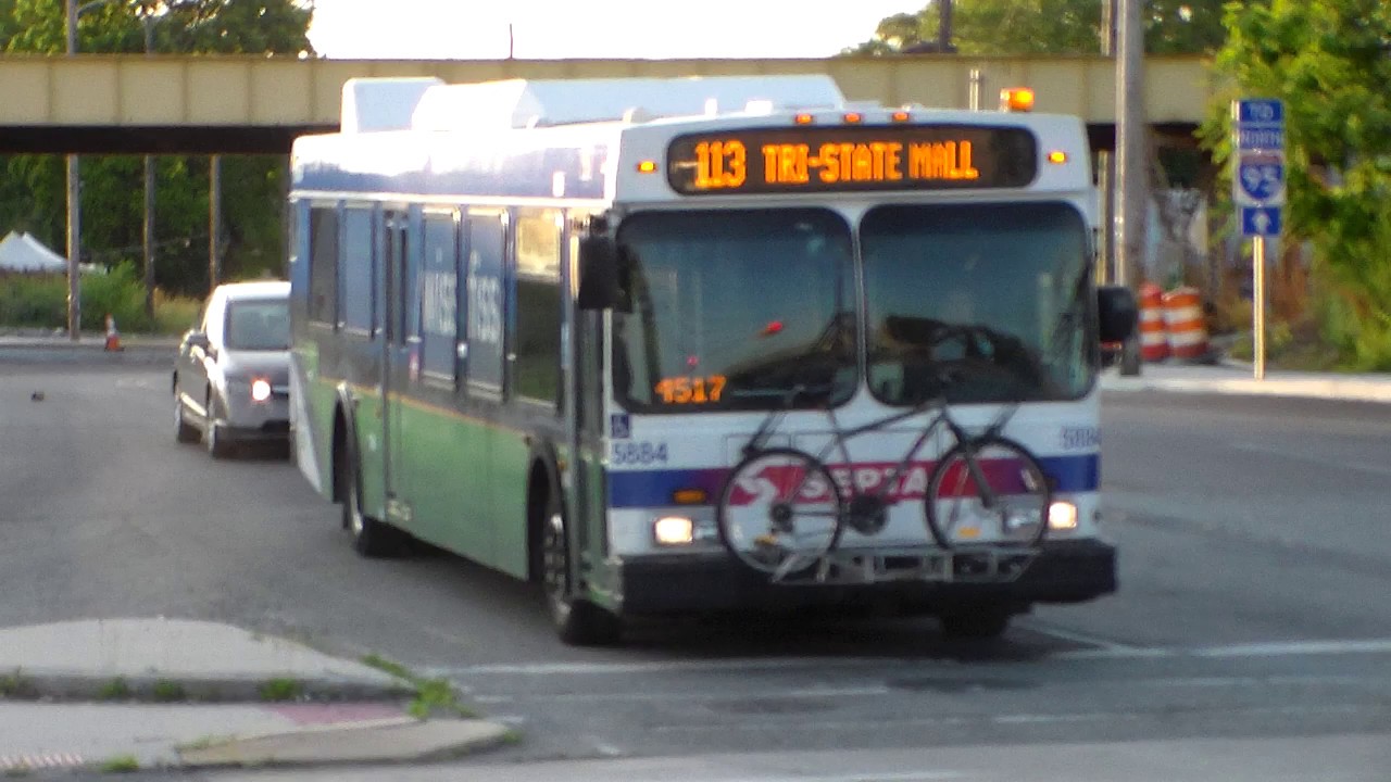 SEPTA BUS: NEW FLYER D40LF 5884 ON ROUTE: 113 - YouTube