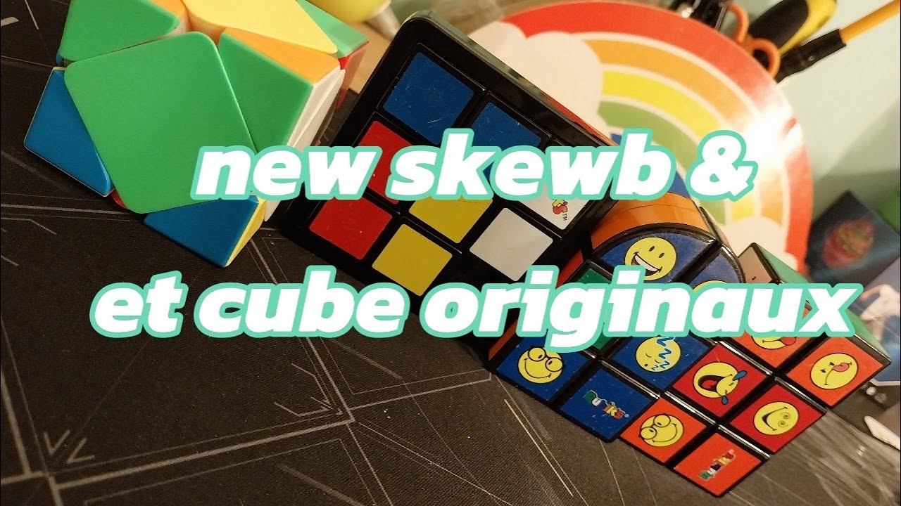 Je vous présente mon nouveau skewb et je résous mes cubes originaux ...