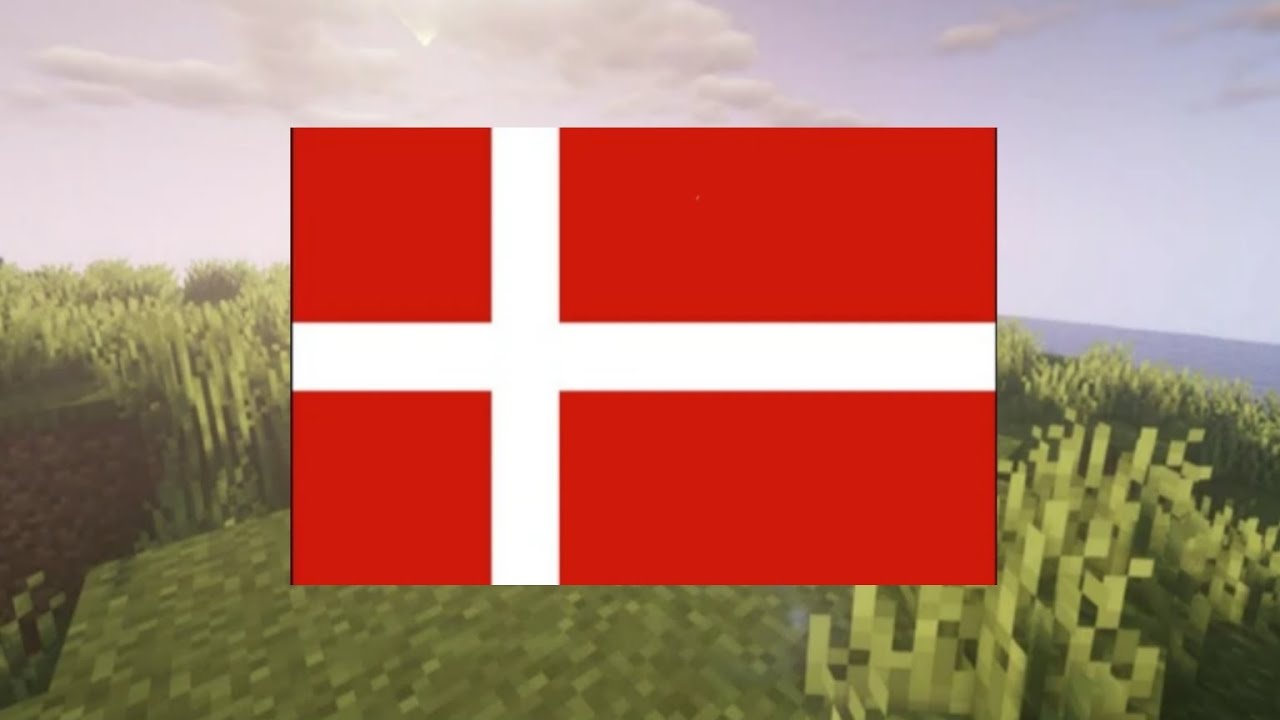[Tutorial] Make the flag of Denmark on Minecraft 🇩🇰 - YouTube