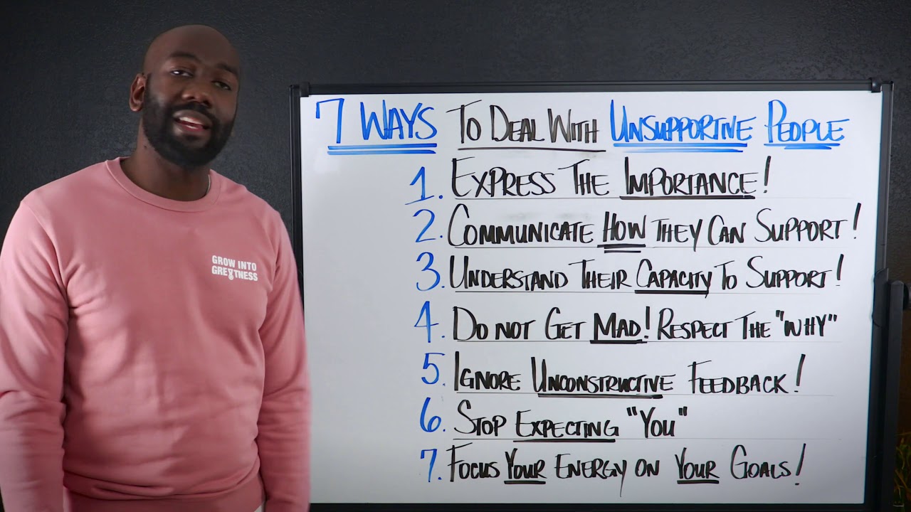 7 Ways to Deal with Unsupportive People | @CyrusAusar - YouTube