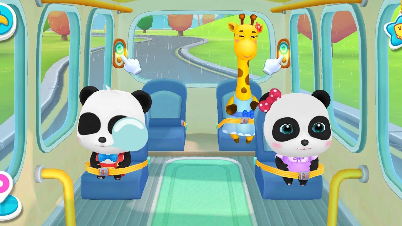Baby Bus School Bus Game | Educational Game For Kids | LİTTLE PANDA ...
