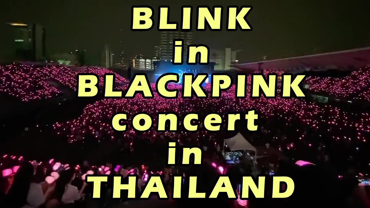 The huge crowd in Blackpink concerd in Bangkok Thailand - Blackpink ...