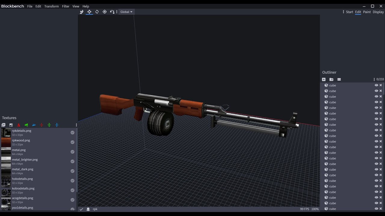Modeling and Texturing the RPK - YouTube
