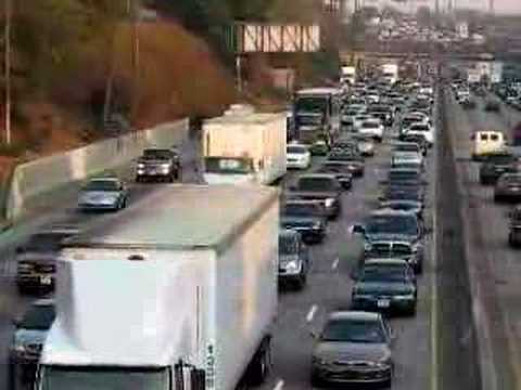RUSH HOUR / TRAFFIC JAM - SANTA ANA FREEWAY - YouTube