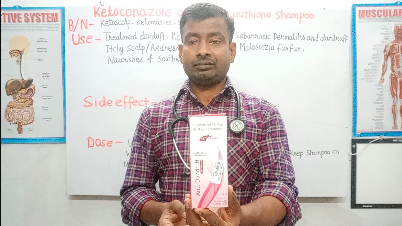 ketoconazole and Zinc pyrithione shampoo ketomaster Sebodruf keto scalp ...