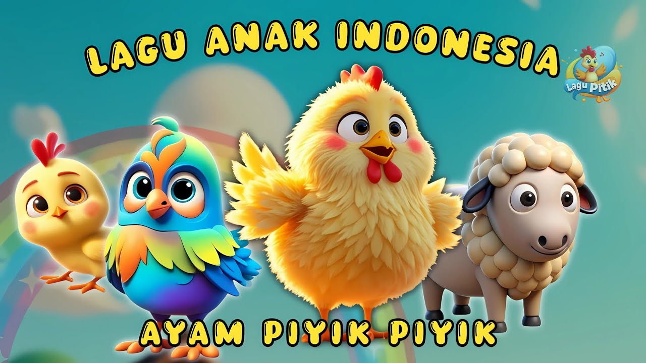 ANAK AYAM PIYIK PIYIK | 5 BEBEK KECIL BERMAIN | CIT CIT CUIT | SUARA ...