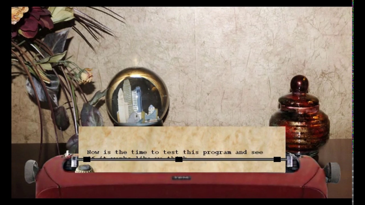 Typewriter Program Tutorial - YouTube