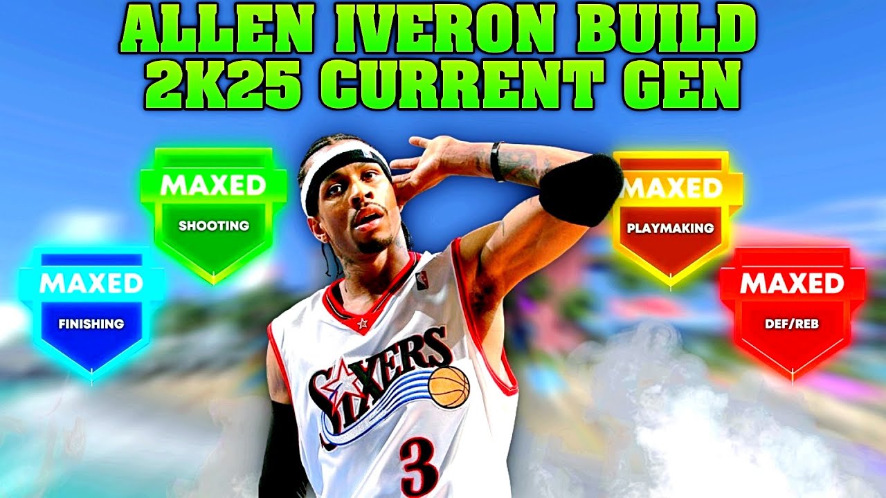 *Current Gen* Allen Iverson Build 2k25!!! Best AI Build for NBA 2k25 ...