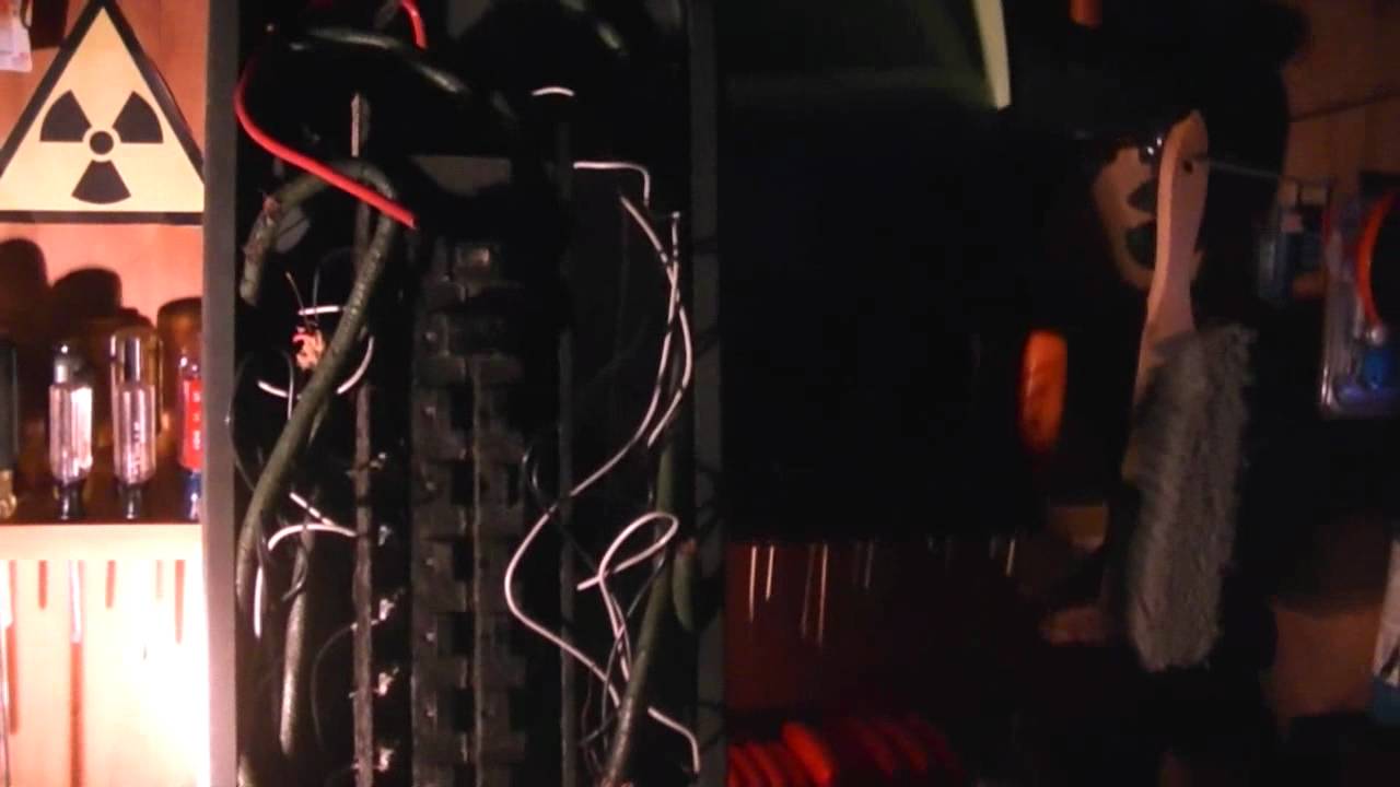 Exploding electrical panel halloween prop - YouTube
