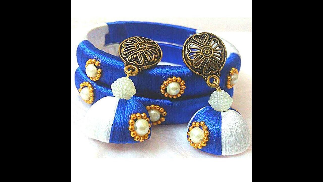 silk thread bangles latest designs part-2 - YouTube