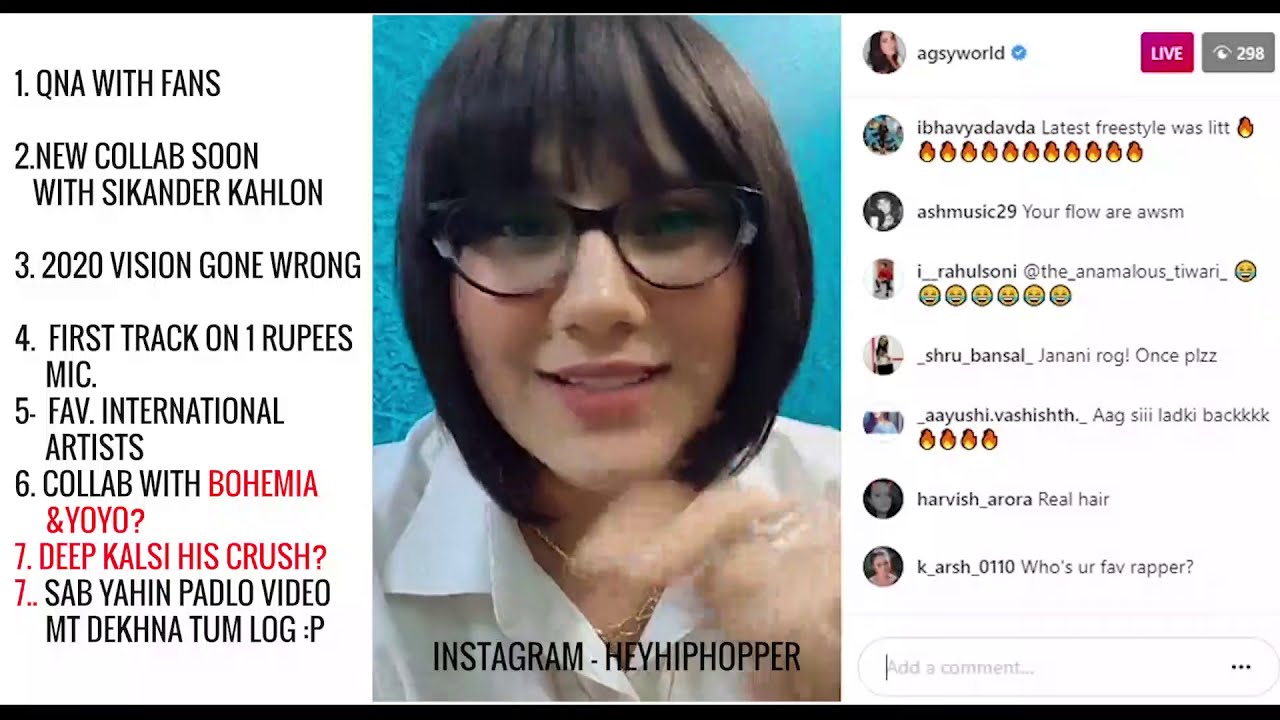 Agsy live | Agsy live on insta - YouTube