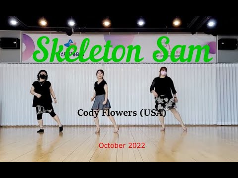 Skeleton Sam Linedance / Improver - YouTube