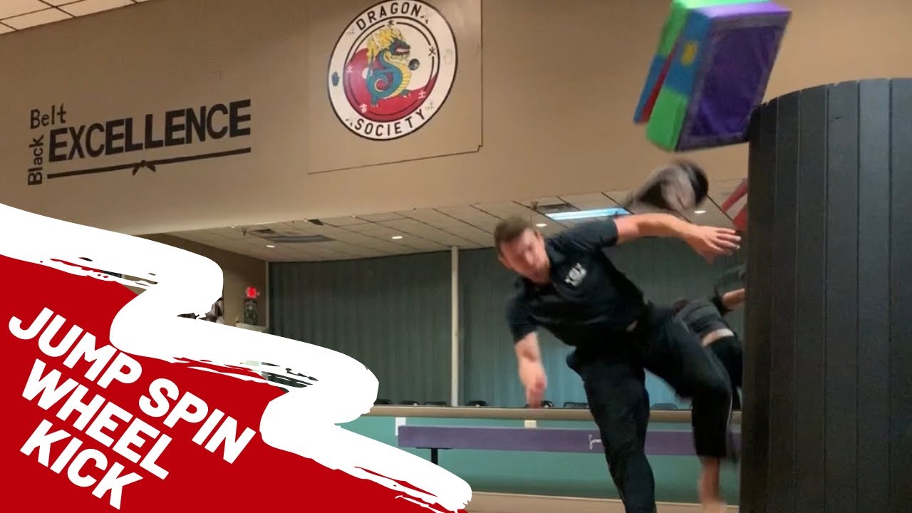 JUMP SPIN WHEEL KICK (BLOOPER COMPILATION) - YouTube